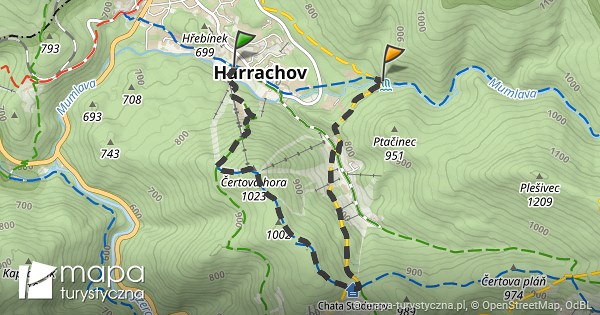 Trasa z: Harrachov | mapa-turystyczna.pl
