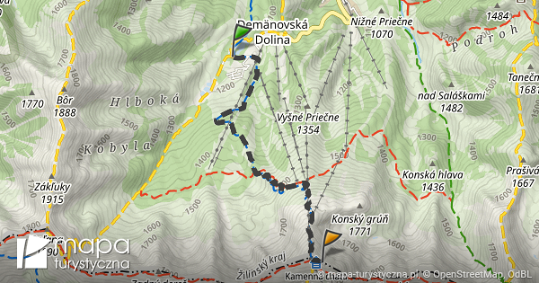 Trasa: Mikulášska chata – Chopok | mapa-turystyczna.pl