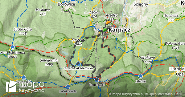 Trasa: Karpacz, Orlinek – Karpacz, Biały Jar | mapa-turystyczna.pl