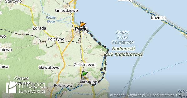 Trasa przez: Puck | mapa-turystyczna.pl