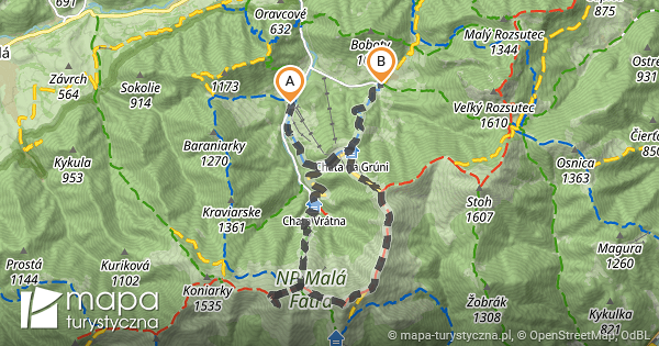 Trasa: Starý Dvor – Štefanová | mapa-turystyczna.pl