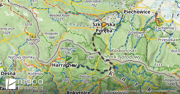 Trasa: Harrachov, bus – Szklarska Poręba, Karkonoskie Centrum Edukacji ...