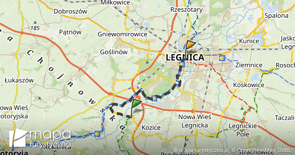 Trasa: Dunino – Legnica | mapa-turystyczna.pl