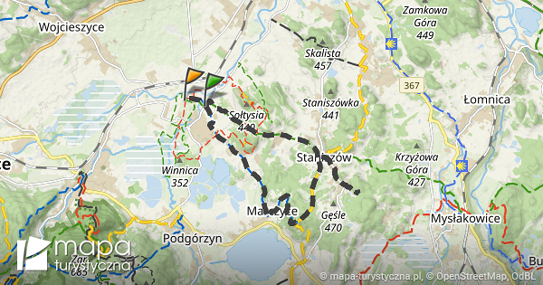 Trasa: Cieplice, ul. Wolności – Cieplice, Park Zdrojowy | mapa ...
