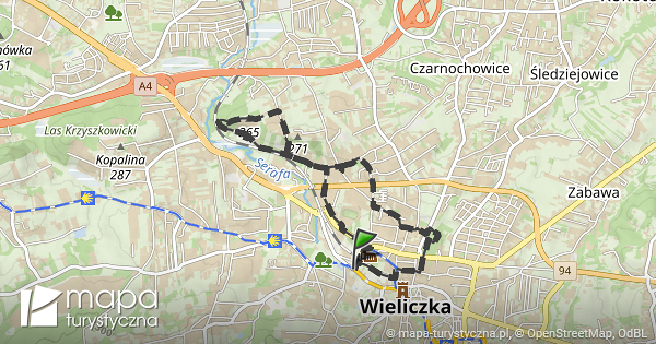 Trasa: Wieliczka – Wieliczka | mapa-turystyczna.pl