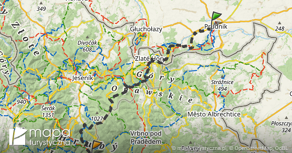 Trasa z: Prudnik, dawne koszary | mapa-turystyczna.pl