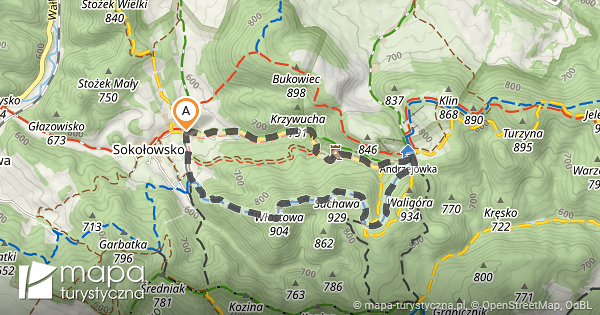Trasa: Sokołowsko – Sokołowsko | mapa-turystyczna.pl