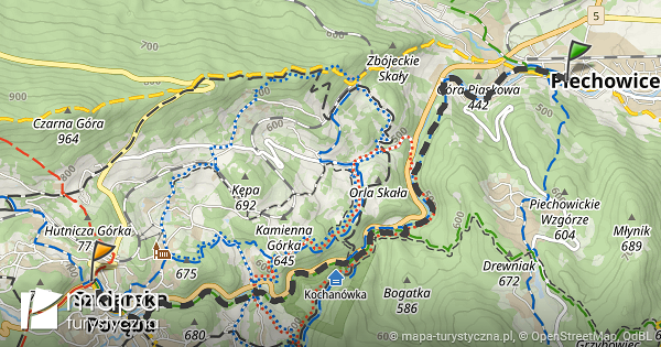 Trasa: Piechowice – Szklarska Poręba | mapa-turystyczna.pl