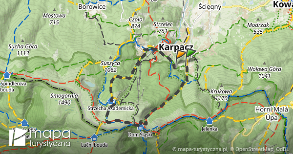Trasa: Karpacz, Wilcza Poręba – Karpacz, Centrum Informacyjne ...