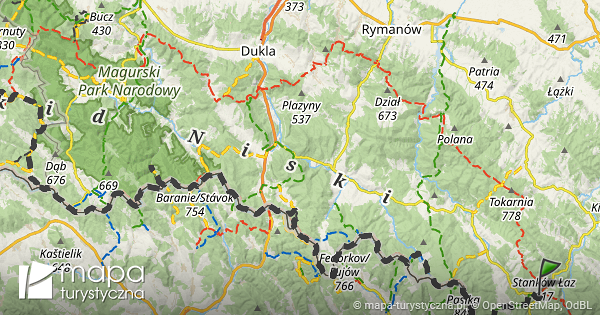 Trasa: Komańcza – Gorlice | mapa-turystyczna.pl