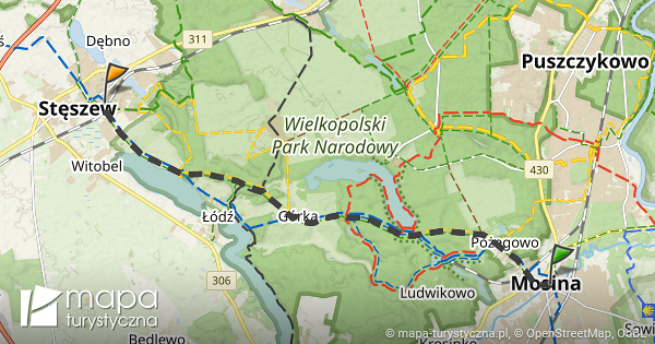 Trasa: Mosina – Stęszew | mapa-turystyczna.pl