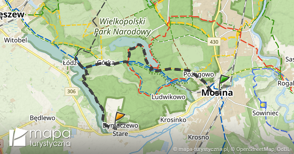 Trasa z: Mosina | mapa-turystyczna.pl