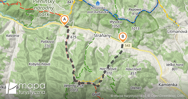 Trasa z: Wielki Lipnik | mapa-turystyczna.pl