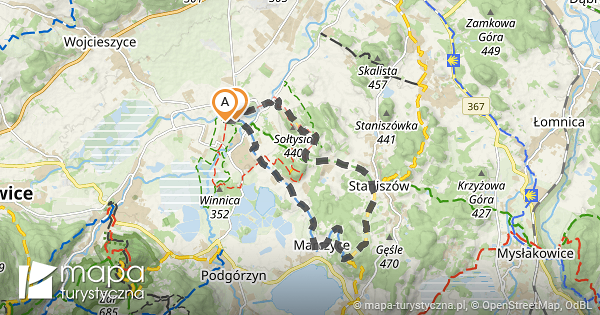 Trasa: Cieplice, Park Zdrojowy – Cieplice, pl. Kombatanta | mapa ...