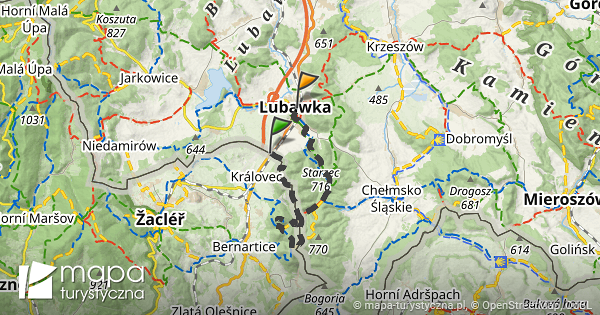 Trasa: Przełęcz Lubawska – Lubawka | mapa-turystyczna.pl