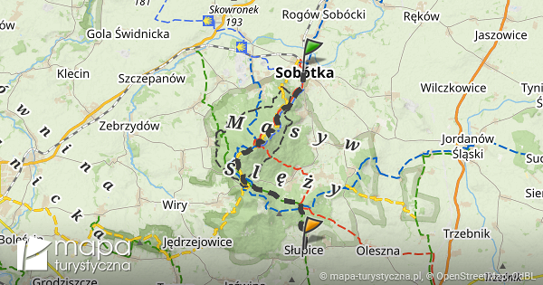Trasa: Sobótka – Słupice | mapa-turystyczna.pl