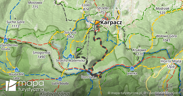 Trasa z: Kocioł Białego Jaru | mapa-turystyczna.pl