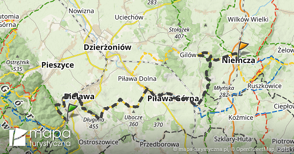 Trasa: Nowa Bielawa – Niemcza | mapa-turystyczna.pl