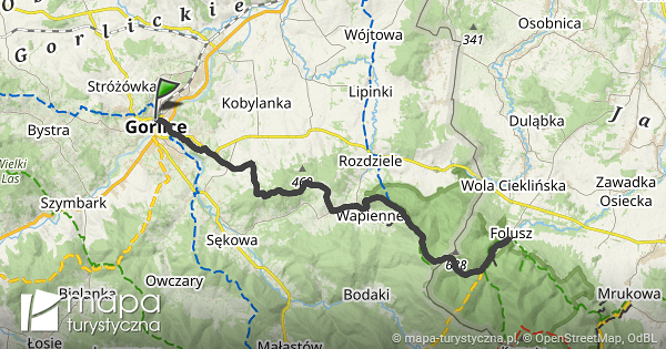 Trasa: Gorlice – Gorlice | mapa-turystyczna.pl