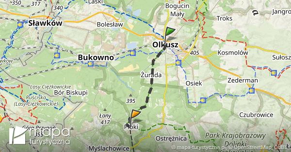 Trasa: Olkusz – Płoki | mapa-turystyczna.pl