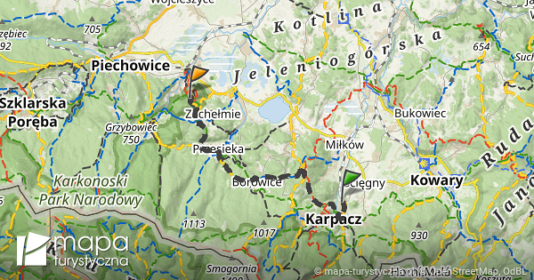 Trasa z: Karpacz | mapa-turystyczna.pl