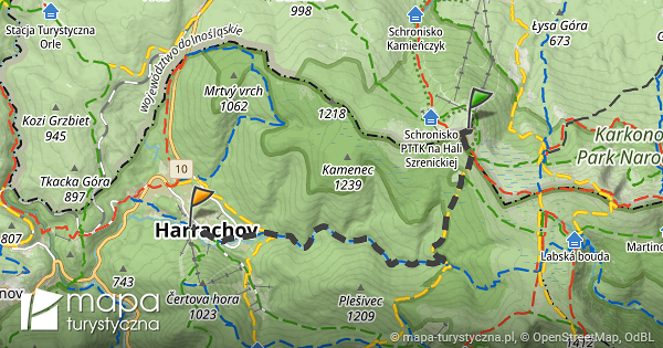 Trasa do: Harrachov | mapa-turystyczna.pl