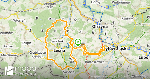 Nagrana trasa: ️czerwona trasa | mapa-turystyczna.pl