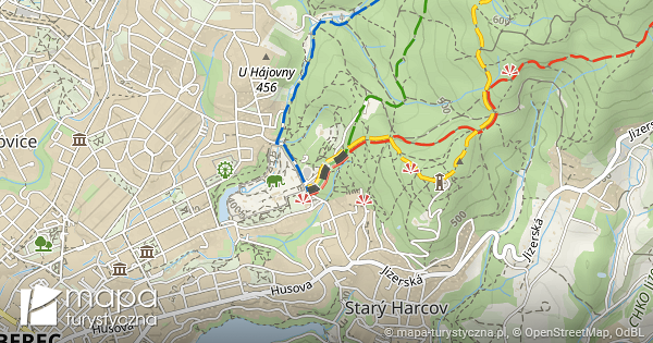 Liberec, Lidové sady, rozc. - Liberec, Lidové sady, MHD | mapa ...
