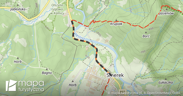 Smerek, wieś - Kalnica | mapa-turystyczna.pl