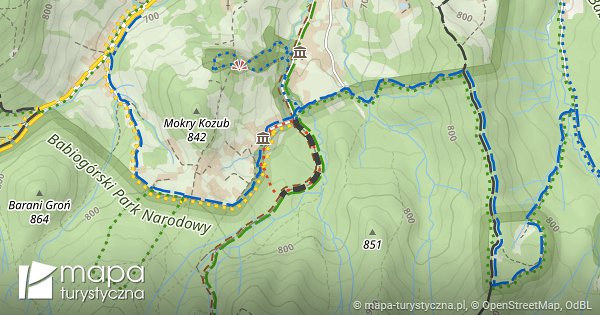 Zawoja, Markowa - Odejście ścieżki edukacyjnej | mapa-turystyczna.pl