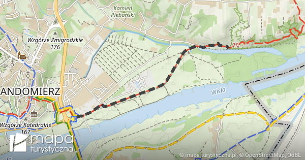 Sandomierz, rzeka Wisła - Rezerwat Góry Pieprzowe | mapa-turystyczna.pl