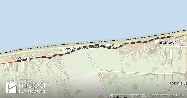 Gąski - Sarbinowo | mapa-turystyczna.pl