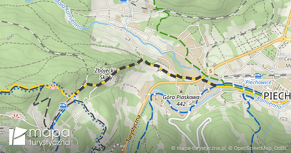 Piechowice, ul. Wiejska - Szklarska Poręba, os. Klimczoka, tory | mapa ...