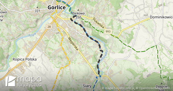Gorlice, Sokół - Siary, park linowy | mapa-turystyczna.pl