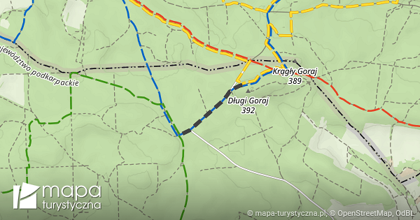 Długi Goraj - Rozejście szlaków | mapa-turystyczna.pl