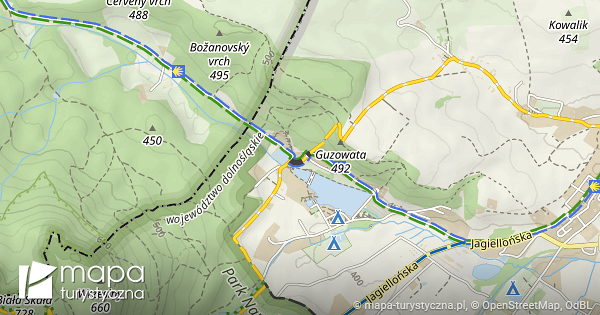 Zalew Radkowski - Zalew Radkowski, rozejście szlaków | mapa-turystyczna.pl