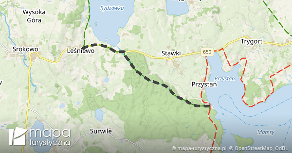 Leśniewo - Mamerki | mapa-turystyczna.pl