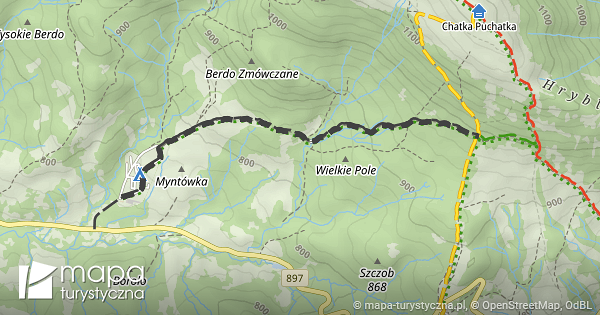 Górna Wetlinka, kemping - Końska Droga | mapa-turystyczna.pl
