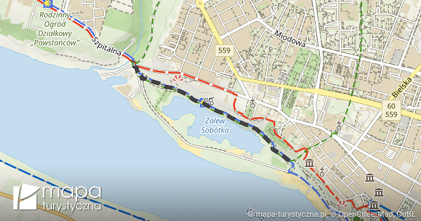 Zalew Sobótka - Płock, ul. Parowa | mapa-turystyczna.pl