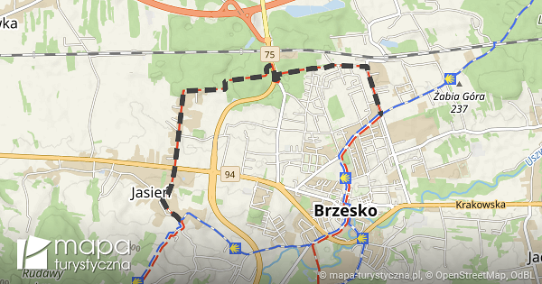 Jasień - Brzesko, Rondo Armii Krajowej | mapa-turystyczna.pl