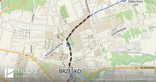 Brzesko, Rondo Armii Krajowej - Brzesko, ul. Długa | mapa-turystyczna.pl
