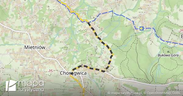 Lednica Górna - Chorągwica | mapa-turystyczna.pl