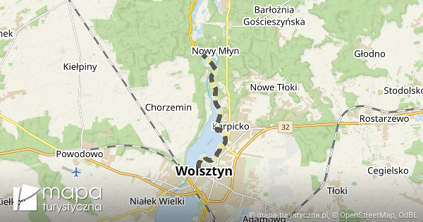 Wolsztyn - Nowy Młyn | mapa-turystyczna.pl