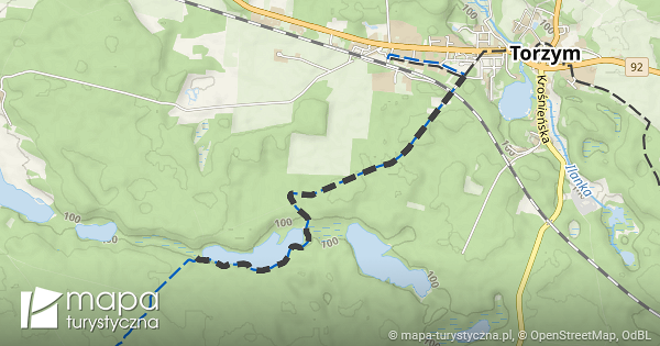 Jezioro Krasienko - Torzym, stadion | mapa-turystyczna.pl