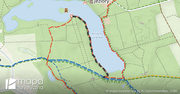 Punkt widokowy na Wyspę Zamkową - Skrzyżowanie szlaków czerwony ...