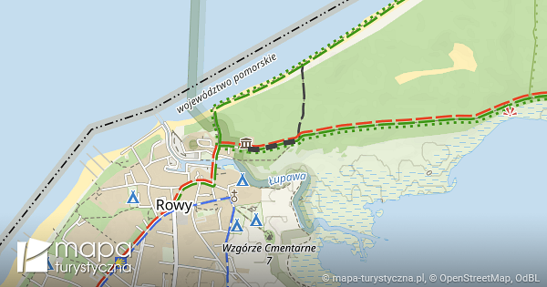 Rowy, filia Muzeum Przyrodniczego - Dojście do morza | mapa-turystyczna.pl