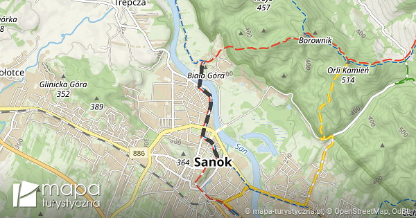 Sanok - Sanok, Biała Góra | mapa-turystyczna.pl