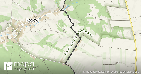 Rogów - Rogów-Kolonia | mapa-turystyczna.pl