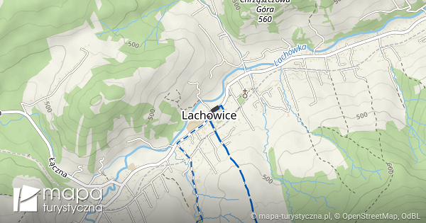Lachowice, szkoła - Lachowice, Grzesice | mapa-turystyczna.pl