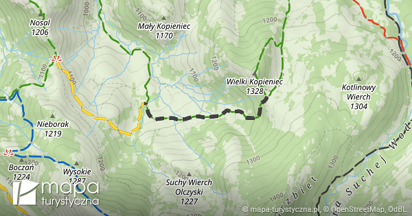 Polana Kopieniec - Olczyska Polana | mapa-turystyczna.pl
